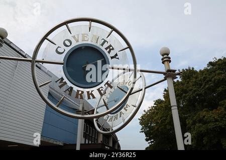 Coventry Market Public Clock Stock Photo - Alamy