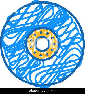 grinding wheel manufacturing engineer color icon vector illustration ...