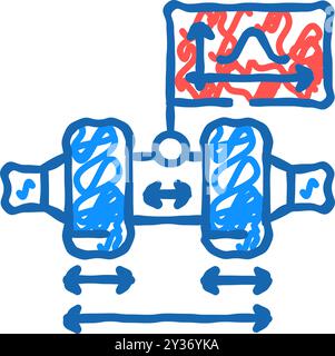 tolerance analysis mechanical engineer color icon vector illustration ...