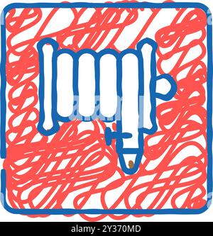 fire fighting hose standpipe outlet color icon vector illustration ...