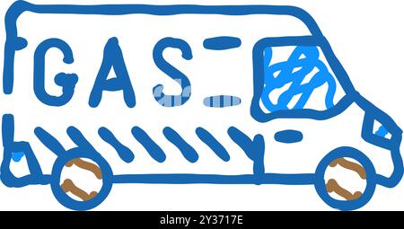 emergency gas service icon doodle illustration Stock Vector Image & Art ...