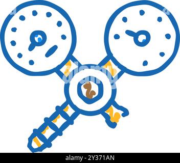 regulator gas service icon doodle illustration Stock Vector Image & Art ...