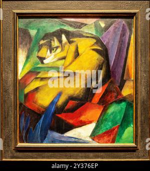 Tiger 1912 Painting By Franz Marc German Expressionist Artist Stock ...