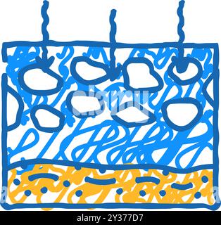 soil permeability hydrogeologist color icon vector illustration Stock ...