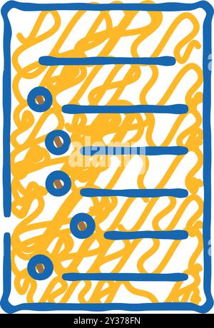 bullet points list icon doodle illustration Stock Vector Image & Art ...