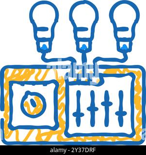 lighting controls efficient icon color illustration Stock Vector Image & Art - Alamy