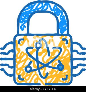 computer quantum technology icon doodle illustration Stock Vector Image ...