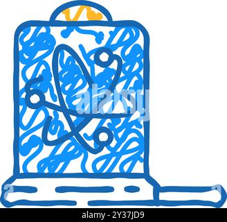 sensor quantum technology icon doodle illustration Stock Vector Image ...