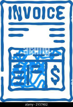 invoicing business process icon color illustration Stock Vector Image ...