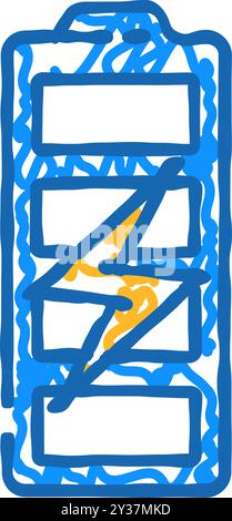 pre charged label product caution color icon vector illustration Stock ...