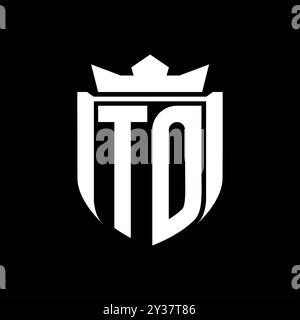 logo vector shield shape with sharp crown Stock Photo - Alamy