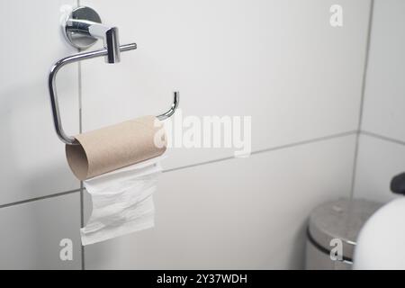 Tissue core on the hanger Stock Photo - Alamy