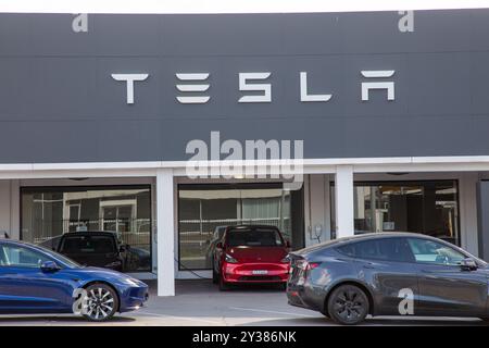 Tesla Parramatta, 45 Church Street, Parramatta NSW 2150 Stock Photo - Alamy