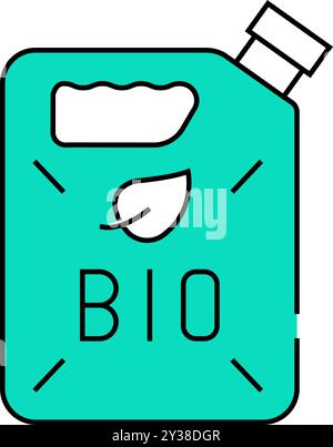 canister bio fuel color icon vector illustration Stock Vector Image ...