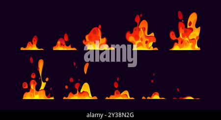motion lava splash cartoon vector illustration Stock Vector Image & Art ...