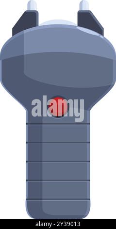 Taser electricity icon simple vector. Gun stun. Shock electric Stock ...