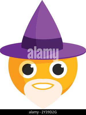 Wizard Emoticon Face Emoji Cartoon Icon Stock Vector Image & Art - Alamy