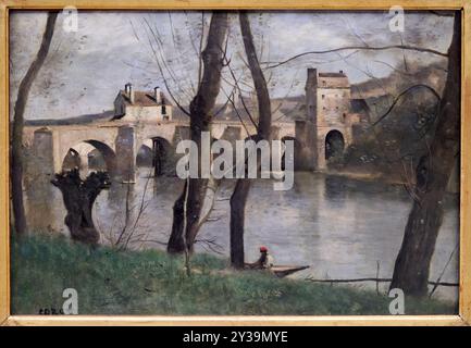 "The Bridge at Mantes (near Paris)", 1868-1870, Camille Corot, 1796 ...