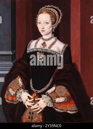 Portrait of Katherine Parr (1512-1548), Queen of England and Ireland ...