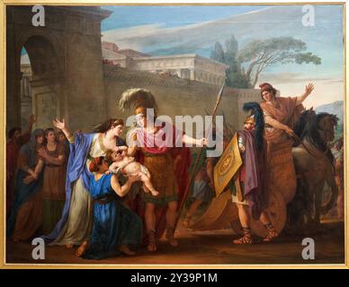 The Farewell of Hector and Andromache, Joseph Marie Vien, Louvre Museum ...