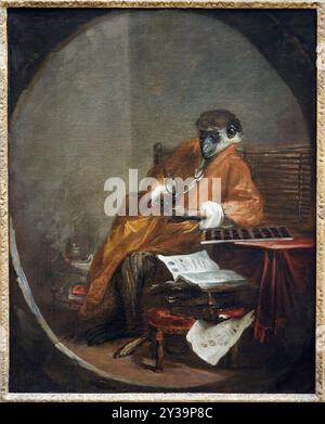 The Monkey Antiquarian, About 1726, Oil on canvas, Jean-Siméon CHARDIN ...
