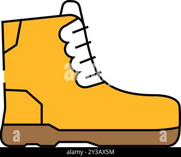 work boots civil engineer color icon vector illustration Stock Vector ...