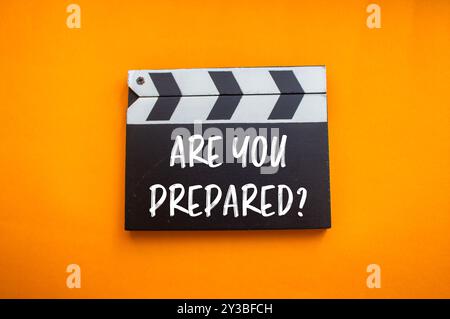 Are you prepared question message written on ripped torn paper piece ...