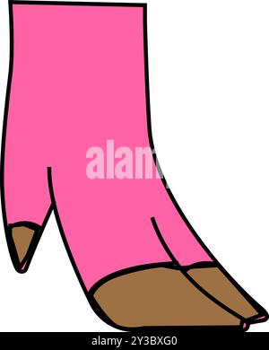 hoof pig animal color icon vector illustration Stock Vector Image & Art ...