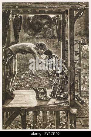 Burne-Jones Edward Coley - the Merciful Knight Stock Photo - Alamy