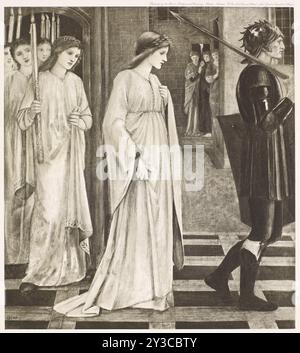 St George and the Dragon - Princess Sabra Drawing the Lot, 1868. Artist ...