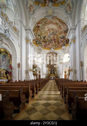 Interior of Roman Catholic parish of the sacred Heart of Jesus Stock ...
