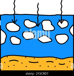 soil permeability hydrogeologist color icon vector illustration Stock ...
