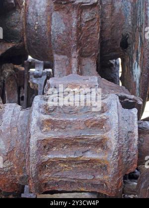 A Closeup shot of the machine gears on a blurred background Stock Photo ...