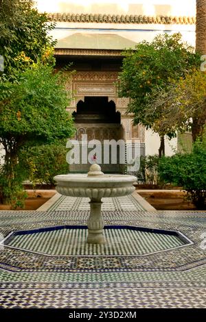 El Bahia Palace, Marrakesh, Imperial city of Morocco Stock Photo - Alamy
