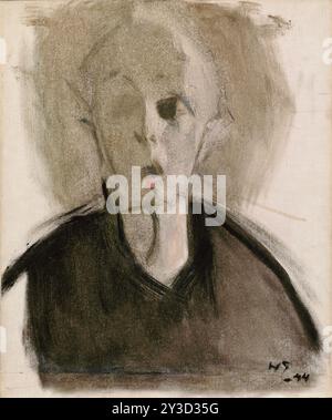 Schjerfbeck self portrait 1944 Stock Photo - Alamy