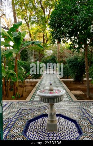 El Bahia Palace, Marrakesh, Imperial city of Morocco Stock Photo - Alamy