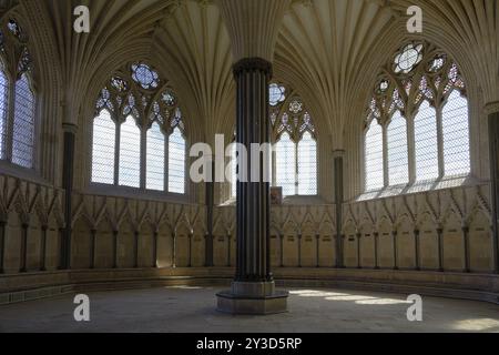 Interior view, Chapter House, Wells Cathedral, Wells, England, Great ...