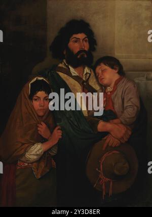 1868, ROMA , ITALY : The italian family of Princes ORSINI while they ...