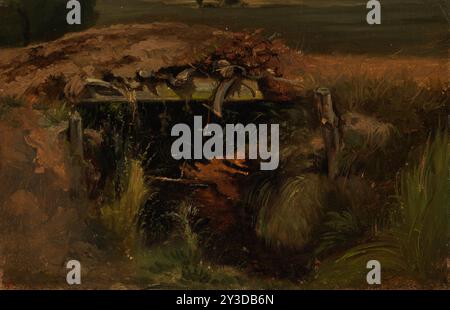 A bridge over a ditch, exercise 1854 by Werner Holmberg Stock Photo - Alamy