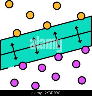support vector machine svm color icon vector illustration Stock Vector ...