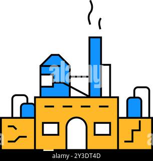 pulp mill paper color icon vector illustration Stock Vector Image & Art ...