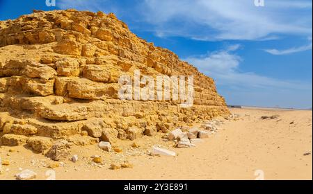 Egypt, Saqqara South, king Shepseskaf tomb, the "mastaba el faraoun ...