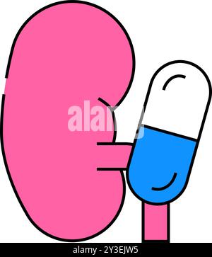diuretics medicines pharmacy color icon vector illustration Stock ...