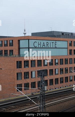 Charité Hospital Berlin, September 2024, fro the solar panel covered ...
