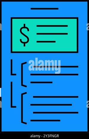 budgeting business process color icon vector. budgeting business ...