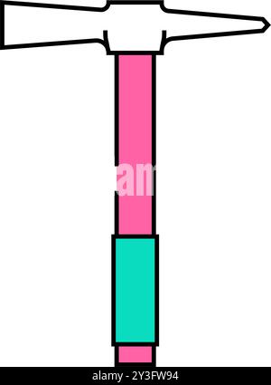 grub axe hatchet color icon vector illustration Stock Vector Image ...