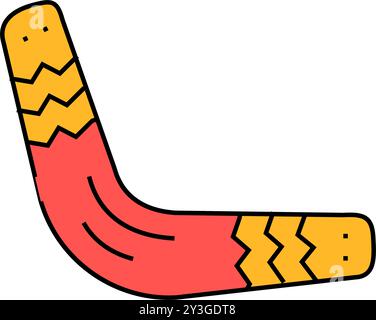 boomerang weapon military color icon vector. boomerang weapon military ...