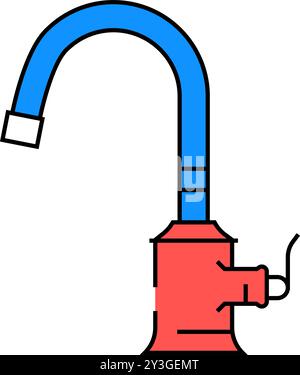 faucet copper metal color icon vector illustration Stock Vector Image ...