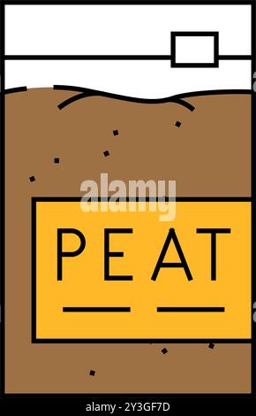 bag of peat icon color illustration Stock Vector Image & Art - Alamy