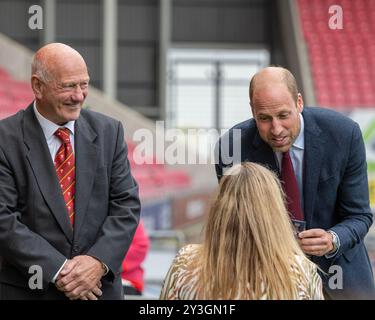 Llanelli, Wales UK 10th Sep 2024 HRH Prince William, Prince of Wales ...